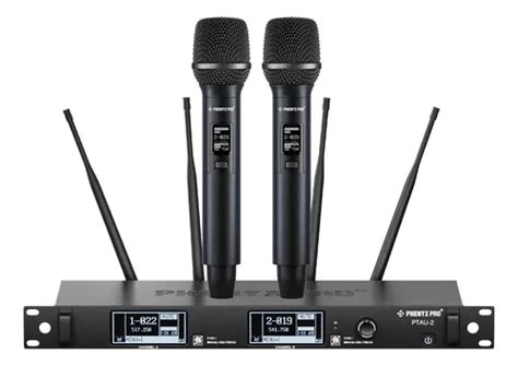 Sistema De Microfone Sem Fio De Canal Duplo Phenyx Pro Bloq Frete grátis