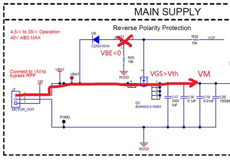 MCT AEVM Reverse Polarity Protection Circuit Motor Drivers Forum Motor Drivers TI E E