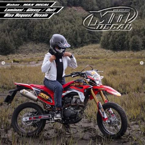 Sticker Decal CRF Terbaru Full Body Stiker Dekal CRF L Sticker Variasi CRF Full