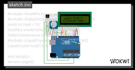 Ardian Hadi Winata Sensor Suhu Wokwi ESP32 STM32 Arduino Simulator