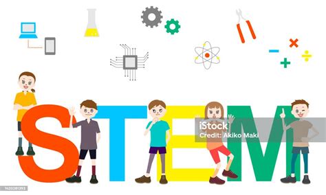 Fun Stem Learning Concept Illustration Stock Illustration Download