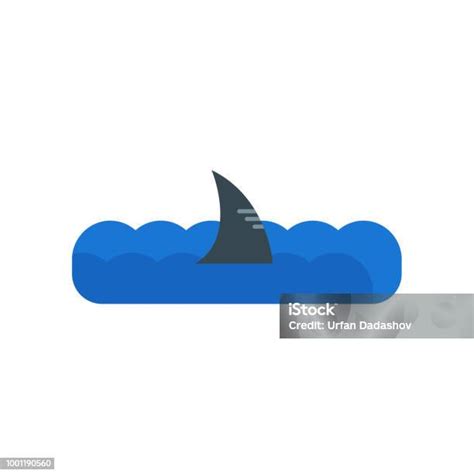 Requin Icône Vector Signe Et Le Symbole Isolé Sur Fond Blanc Vecteurs