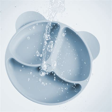 Комплект за хранене за бебета и деца Freebiz® силикон без Bpa чиния прибори сламки 4