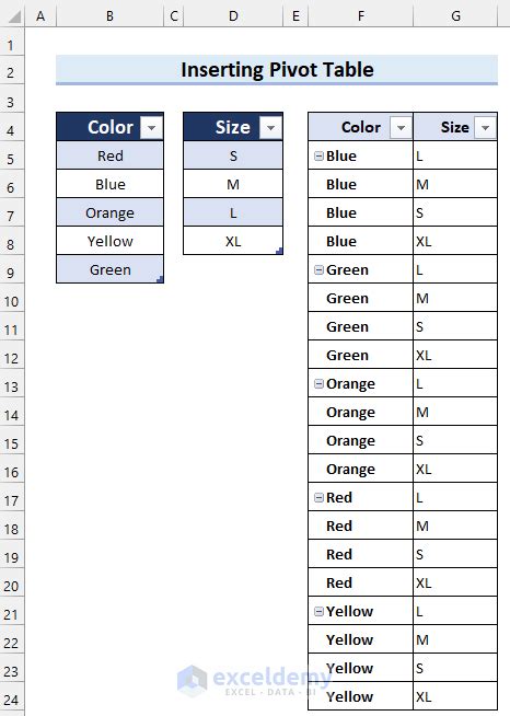 How To Create Cross Join In Excel 3 Simple Ways ExcelDemy