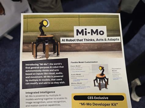 Mi Mo Ai To Jeden Z Dziwniejszych Robotów Na Ces 2025 Wygląda Jak Stolik Do Kawy