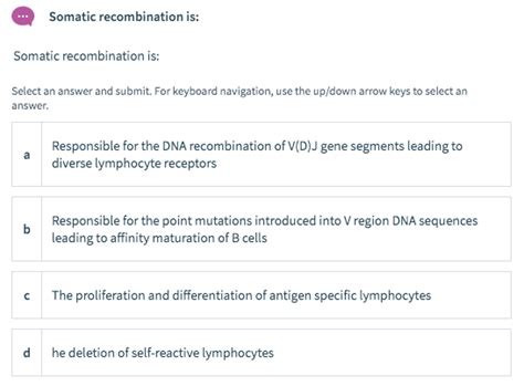 Solved Somatic Recombination Is Somatic Recombination Is