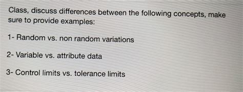 Solved Class Discuss Differences Between The Following