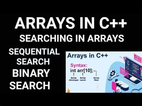 Arrays In C Language Part 2 Searching In Arrays Sequential Search
