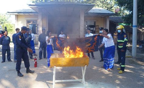 ပေါက်ခေါင်းမြို့နယ် လျှပ်စစ်အင်ဂျင်နီယာရုံး၌ မီးဘေးအန္တရာယ် ကြိုတင်ကာက
