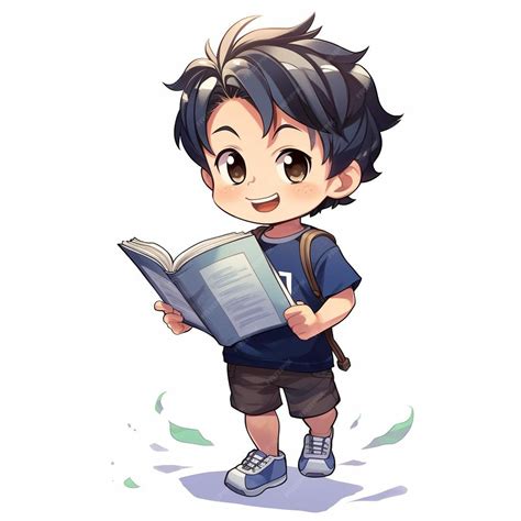 Premium Ai Image A Boy With A Book Called A Boy With A Book Called A Boy