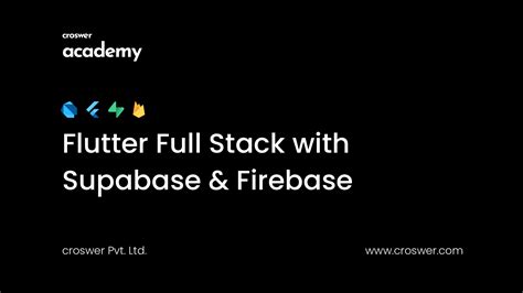 Full Stack Flutter Training Course In Kannur Croswer Academy