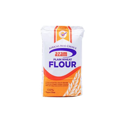 Azam Plain Wheat Flour 2kg Perfect Choice For Breads And Cakes