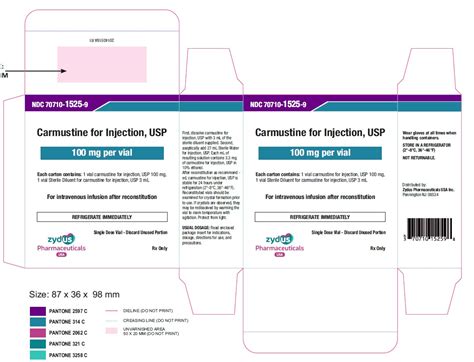 Carmustine Injection Package Insert Prescribing Info Moa