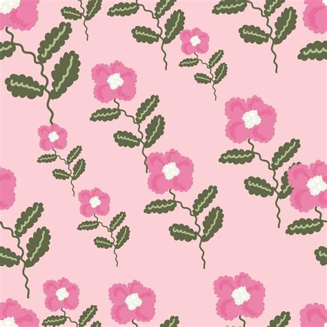 Small Flower Seamless Pattern Abstract Floral Ornament Simple