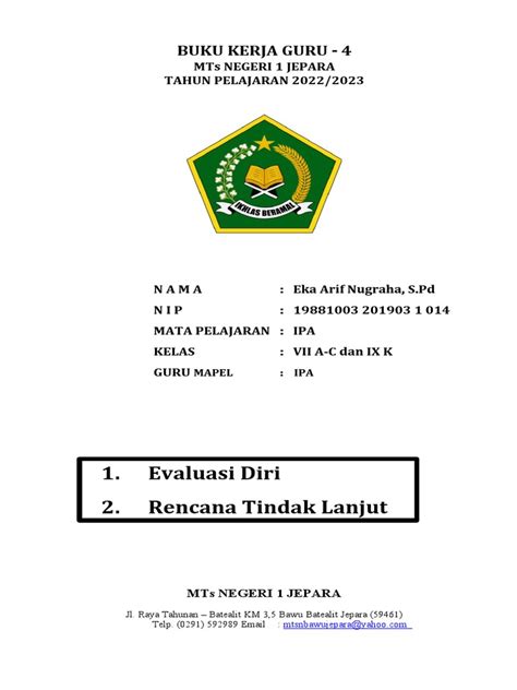Cover Buku Kerja Guru 4 Pdf