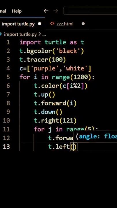 Beautiful Turtle Graphics Using Pythonviralvideo Video Python Shorts Shortsvideo