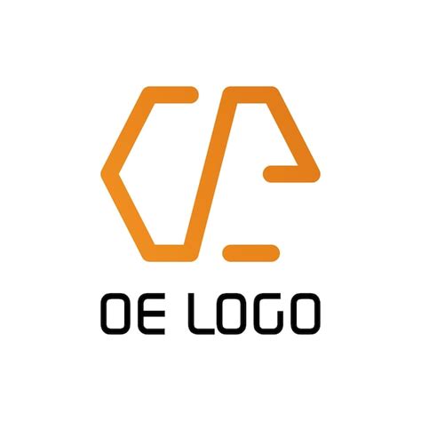 Logo Du Codeur OE Vecteur Premium
