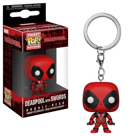 Фигурка Дэдпул с двумя мечами брелок (Deadpool with two swords keychain ...
