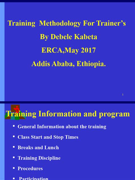 Training Methodology Pdf Methodology Information
