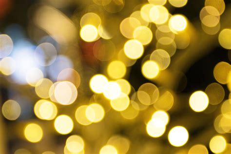 Blur Abstract Bokeh Circle String Lights For Background Wallpaper