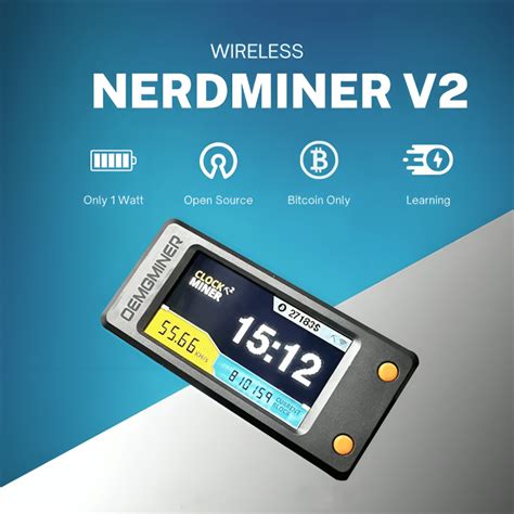 Nerdminer V Bitcoin Miner Up To KH S Bitcore Vault