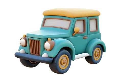 3d Realistic Car Image Against A Plain Background Premium Ai