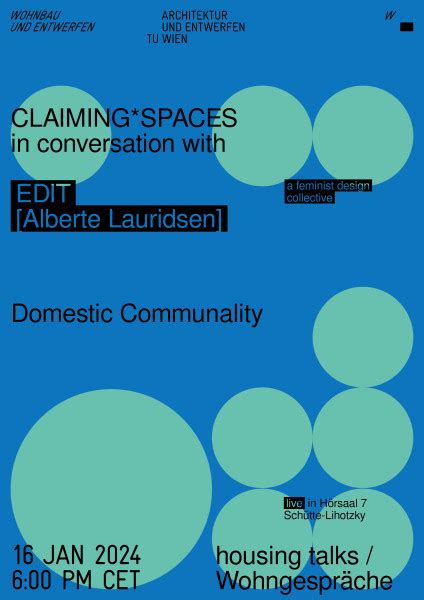 EDITAlberte Lauridsen Domestic Communality Wohnbau Und Entwerfen