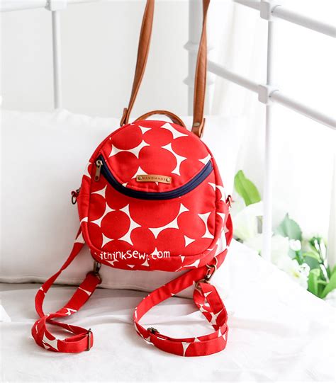 Ithinksew Patterns And More Inez Mini Backpackcross Bag Printed