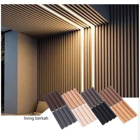 Jual Hot Wall Wpc Wood Panel Wallpanel Wpc Pvc Kayu Dinding 290x15x18cm Shopee Indonesia