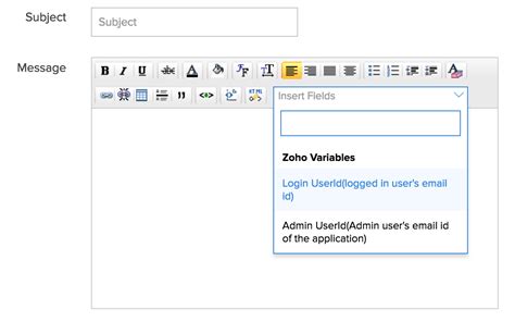Configure Send Email Action ManageEngine AppCreator Help