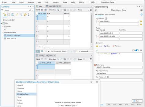 Query Table — Warning In Layer Properties That A S Esri Community