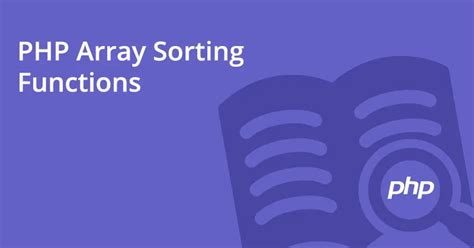 Sorting An Array In Php