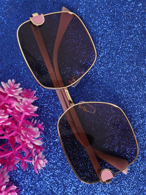 Buy Marc Louis Women Pink Lens And Pink Square Sunglasses With Uv