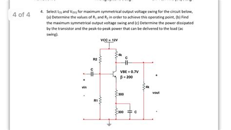 Solved Select L Cq And V Ceq For Maximum Symmetrical Output Chegg