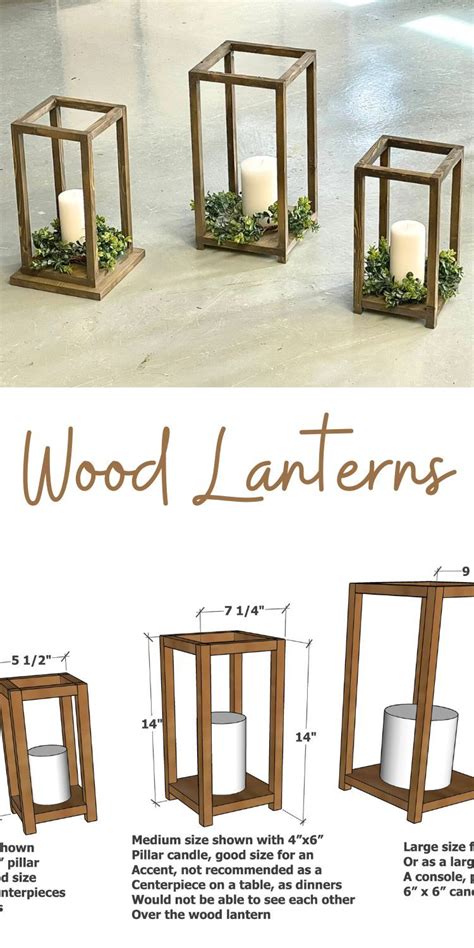 Wood Lantern Tutorial Wood Lantern Centerpiece Wooden Lanterns Centerpieces Lantern Centerpieces