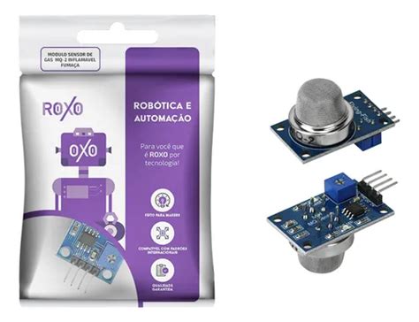 módulo sensor mq 2 gás metano butano glp fumaça roxo mercadolivre