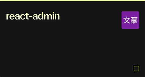 React Admin Codesandbox
