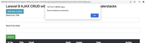 Laravel Ajax Crud With Search Image And Pagination