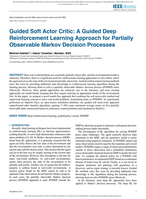 (PDF) Guided Soft Actor Critic: A Guided Deep Reinforcement Learning Approach for Partially ...