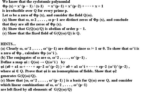 Solved We Know That The Cyclotomic Polynomial Phi P X X