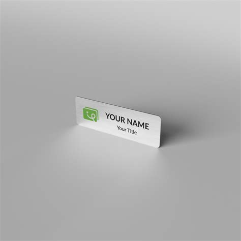 The Metal Badge Rectangle Printed