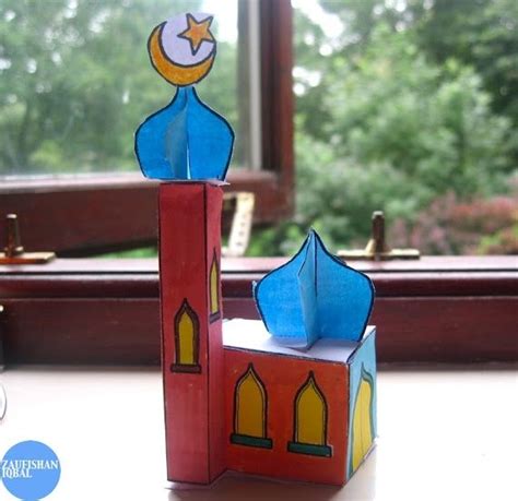 Des mosquées 3D Ramadan crafts Eid crafts Ramadan activities