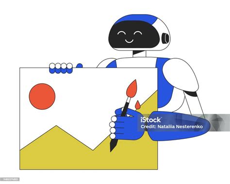 Ai 이미지 생성기 라인 컨셉 벡터 스팟 일러스트레이션 2차 도형에 대한 스톡 벡터 아트 및 기타 이미지 2차 도형 개념
