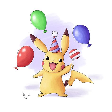 Party Pikachu 2 By Joenso On Deviantart
