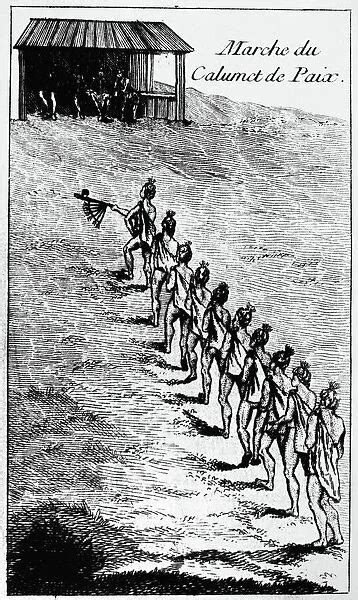 Peace Pipe Ceremony 1718 Chitimacha Native Americans In