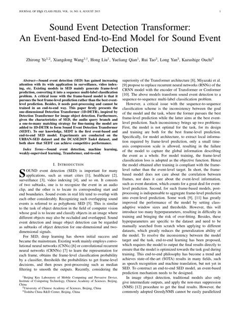 pdf sound event detection transformer an event based end to end