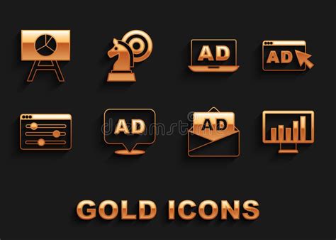 set advertising monitor with graph chart browser setting board and