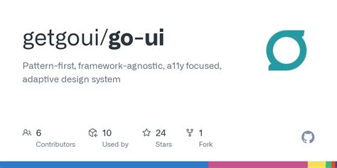 Github Getgouigo Ui Pattern First Framework Agnostic A11y Focused