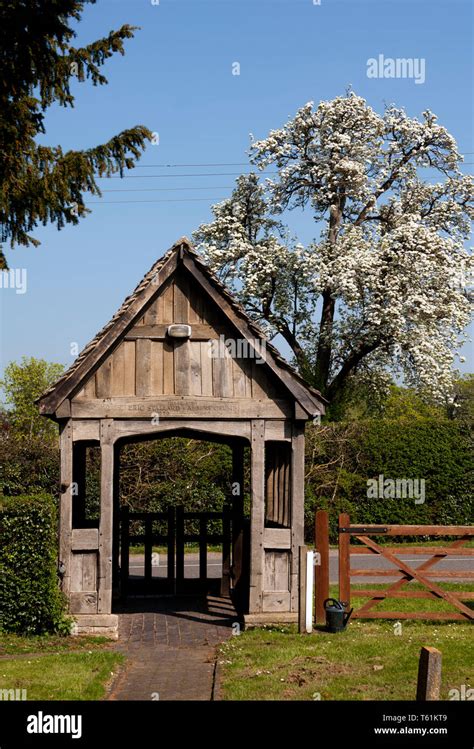The Lychgate St James The Great Church Long Marston Warwickshire