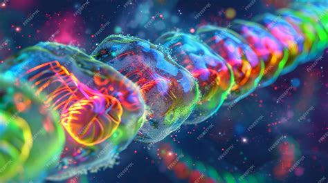 Premium Photo Digital Illustration Of The Mitochondrial Membrane With